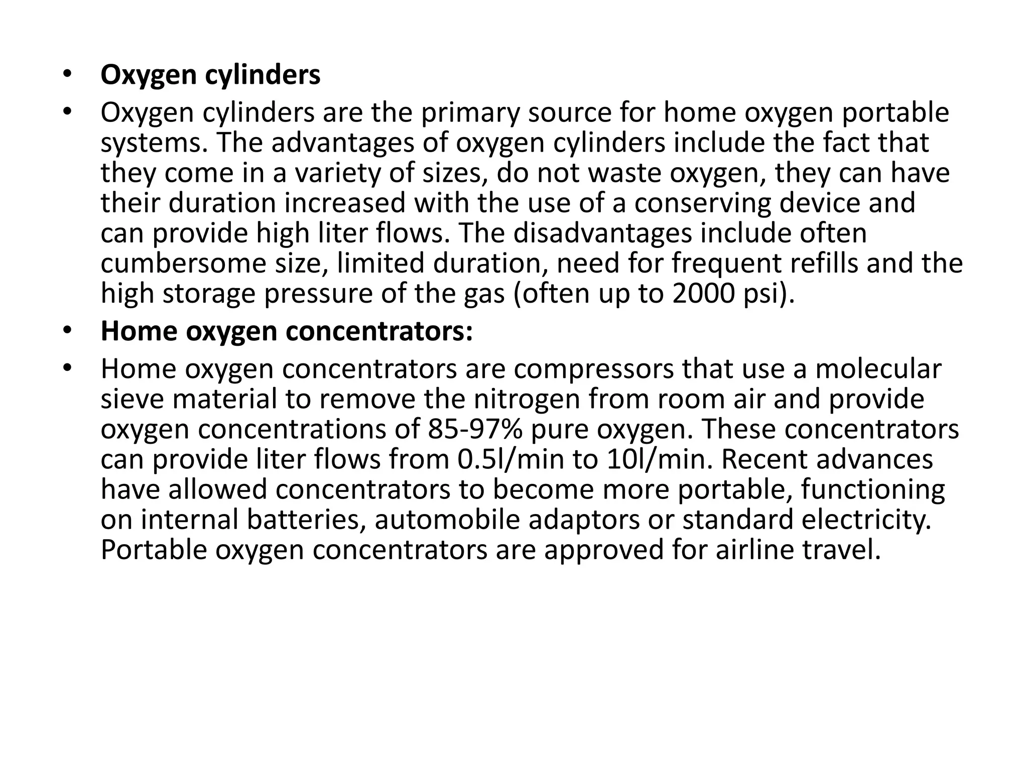 Oxygen delivery system | PPTX