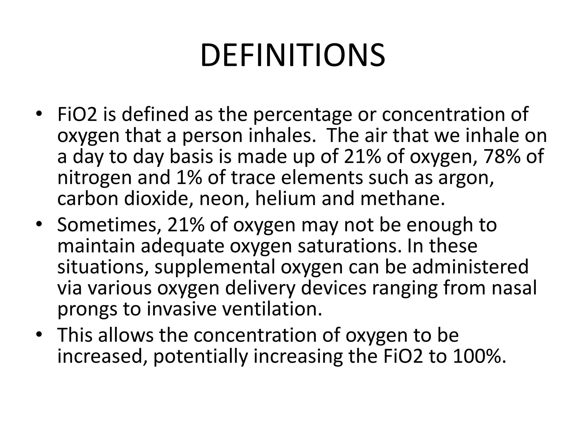 Oxygen delivery system | PPTX