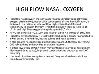 Oxygen delivery system | PPTX