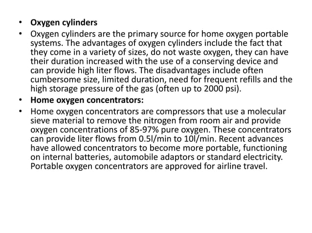 Oxygen delivery system | PPTX | Lung and Respiratory Health | Diseases ...