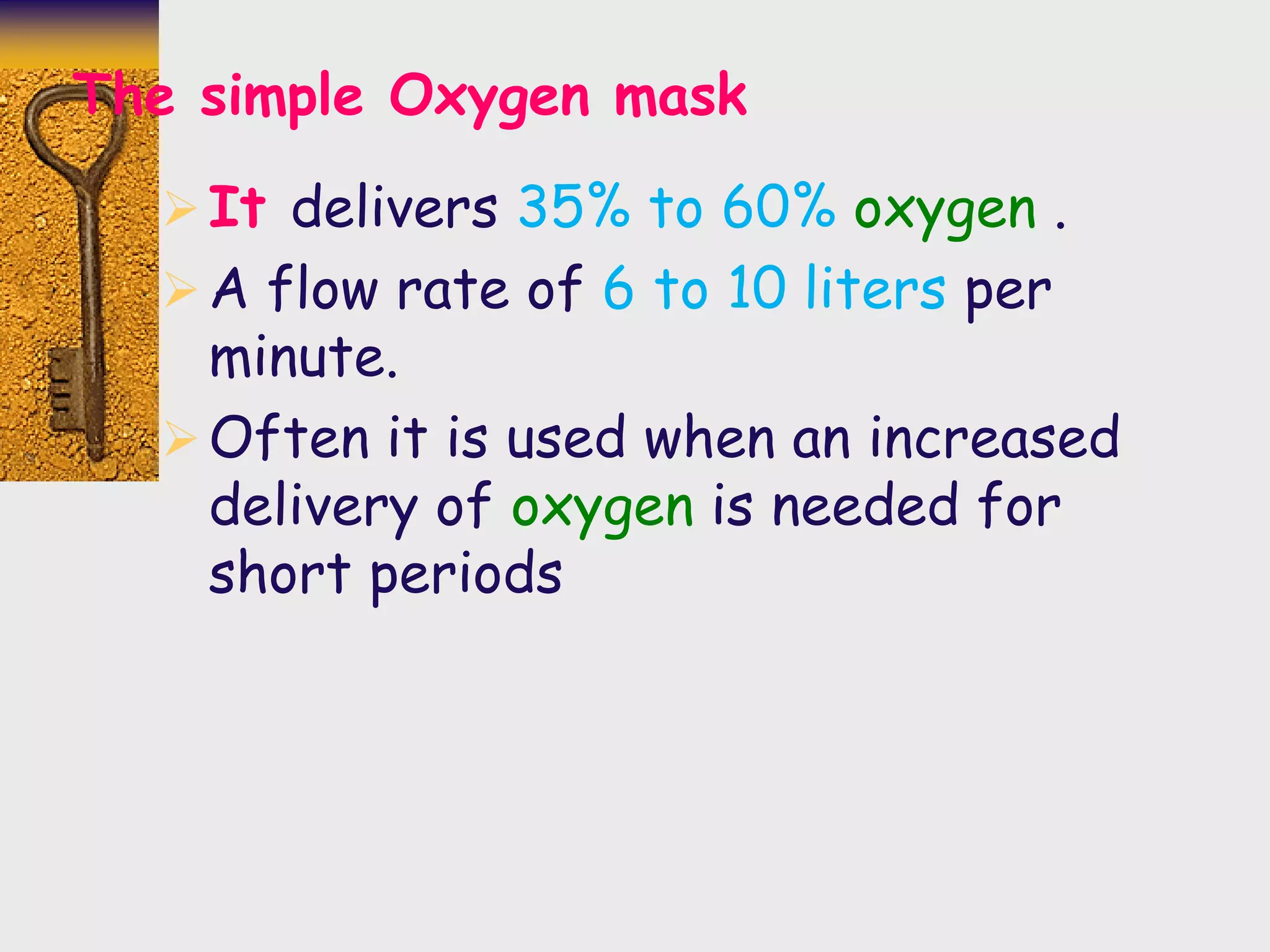 Oxygen delivery systems | PDF