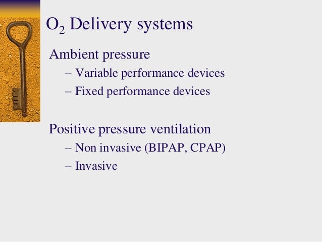 Oxygen delivery systems