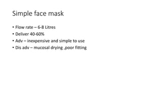 HIGH AND LOW FLOW OXYGEN DEVICES | PPTX