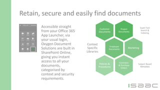 Collaborative Document Management Solution for Office 365 - Oxygen from ISAAC | PPT