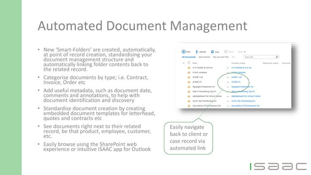 Collaborative Document Management Solution for Office 365 - Oxygen from ISAAC | PPT