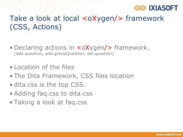 Using forms in oXygen XML editor | PPT