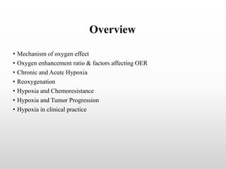 RADIOBIOLOGY: oxygen effect & reoxygenation | PPTX