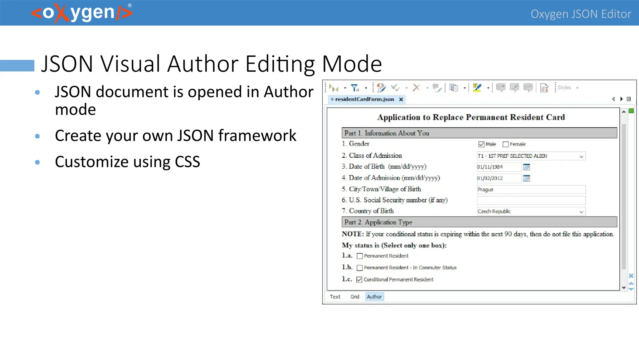 Oxygen JSON Editor | PPT