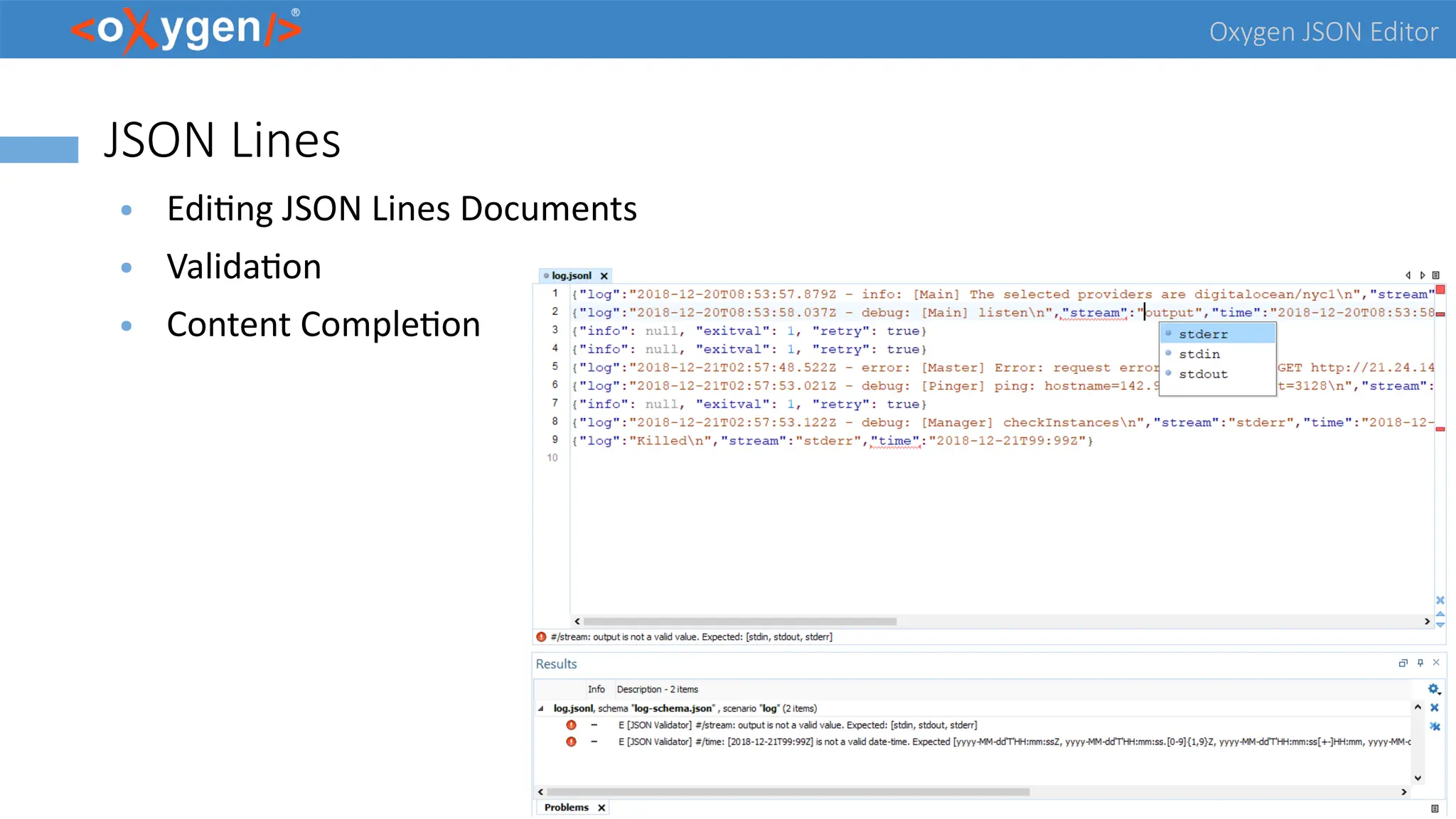 Oxygen JSON Editor | PPT