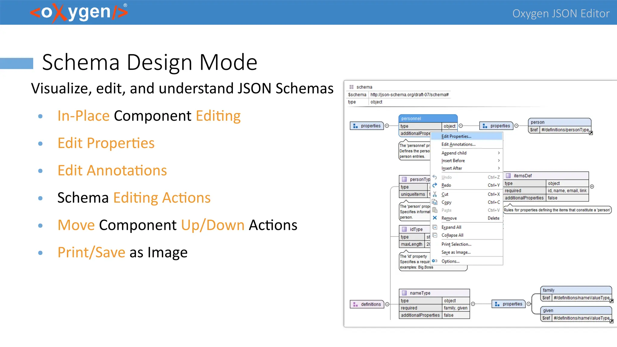 Oxygen JSON Editor | PPT