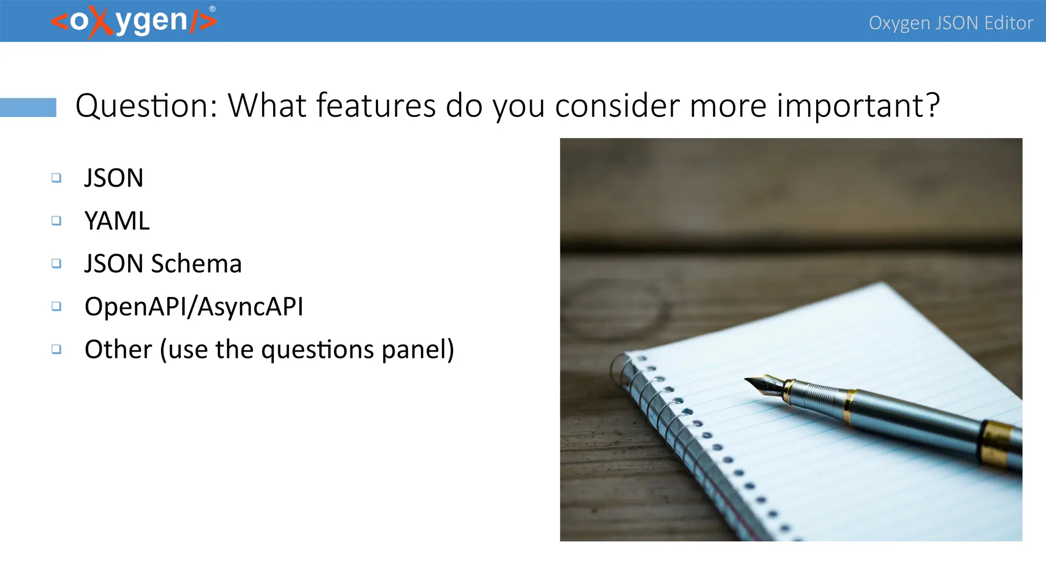 Oxygen JSON Editor | PPT