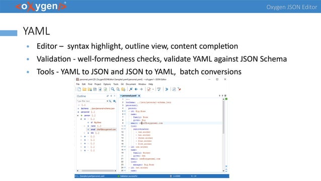 Oxygen JSON Editor | PPT
