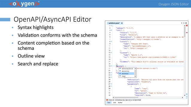 Oxygen JSON Editor | PPT