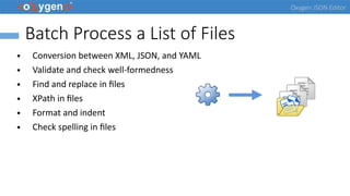 Oxygen JSON Editor | PPT