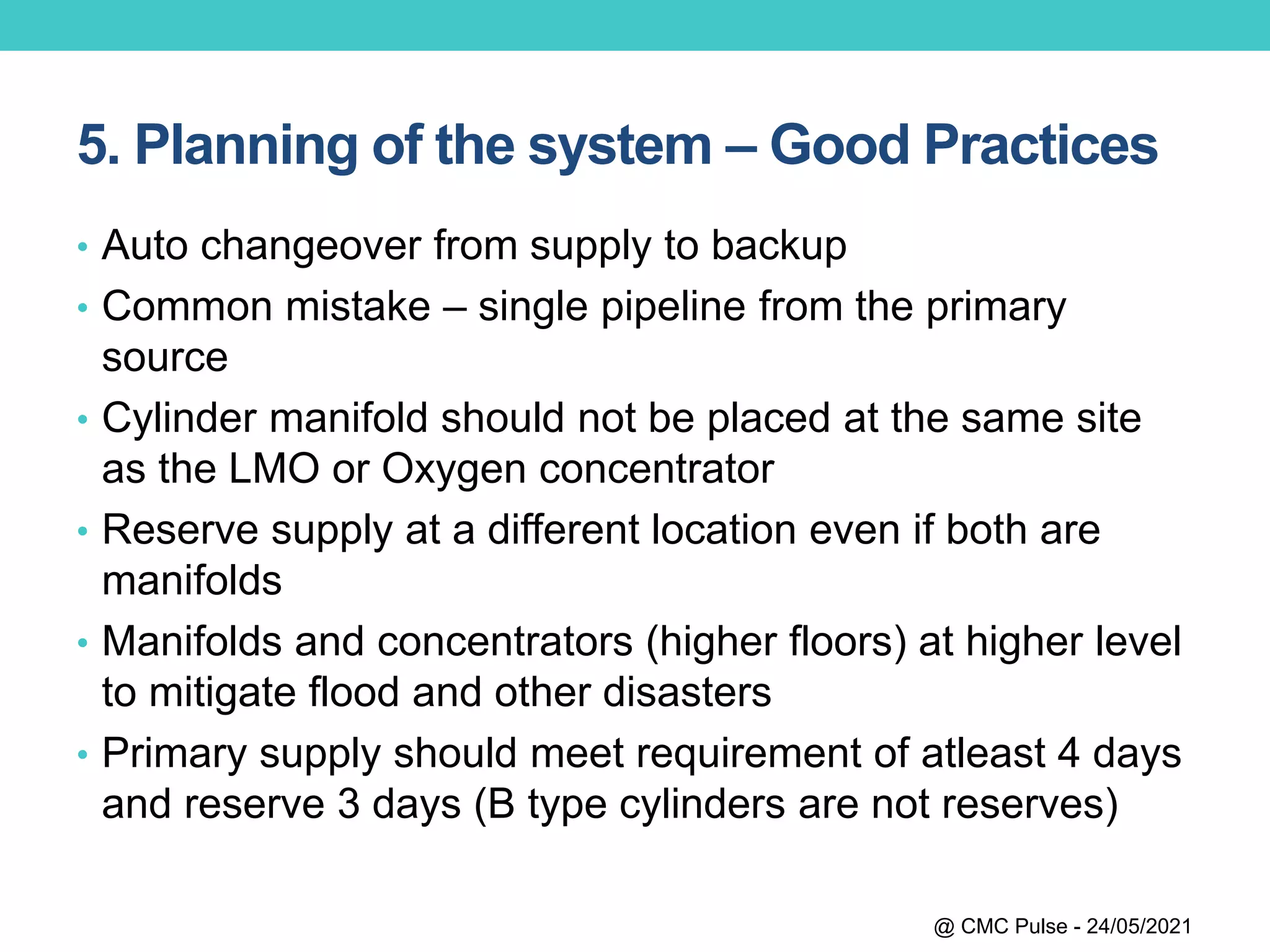 Oxygen planning and management- Hospitals | PPTX