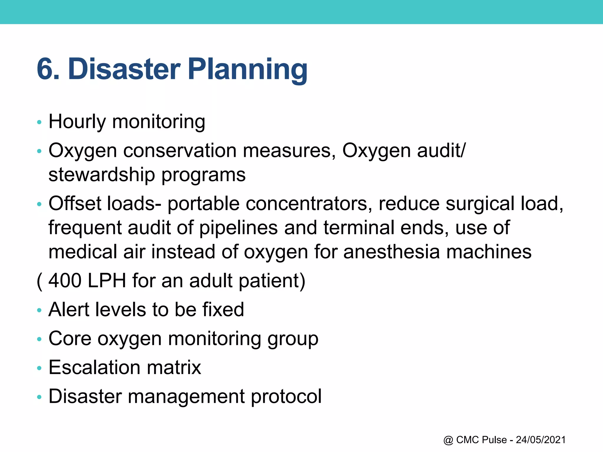 Oxygen planning and management- Hospitals | PPTX