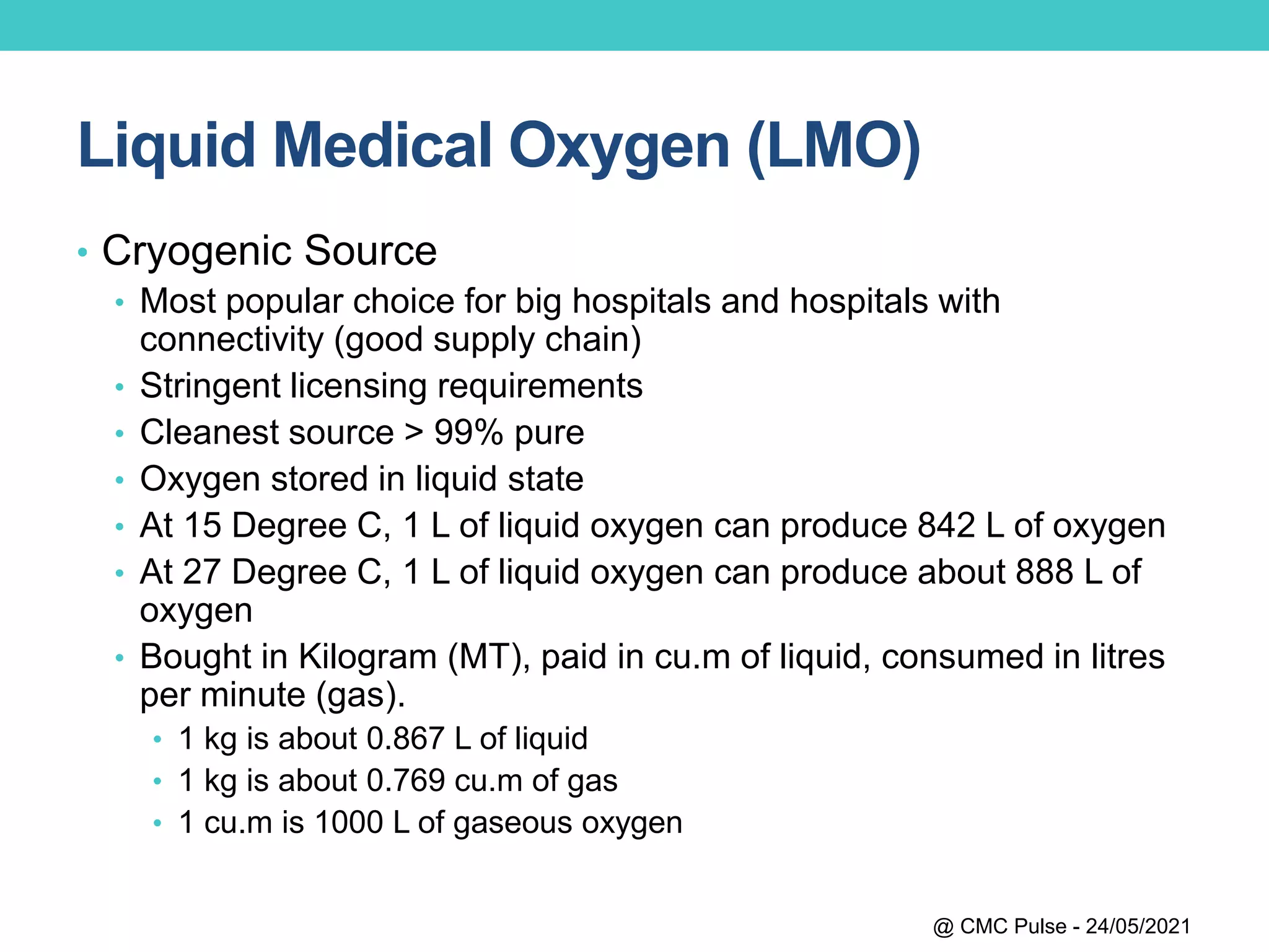 Oxygen planning and management- Hospitals | PPTX