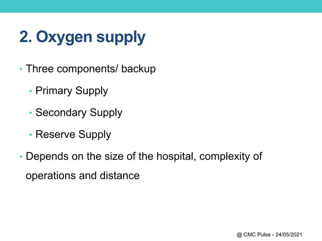 Oxygen planning and management- Hospitals | PPTX | Lung and Respiratory ...