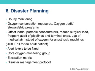 Oxygen planning and management- Hospitals | PPTX