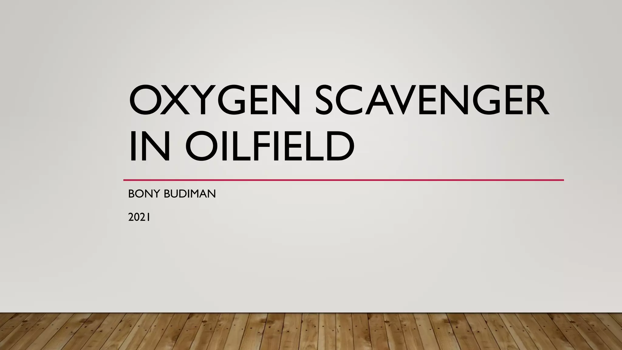Oxygen scavenger | PDF