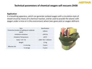 Oxygen self rescuers | PPT