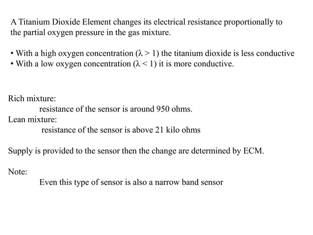 Oxygen sensor | PPTX | Chemistry | Science