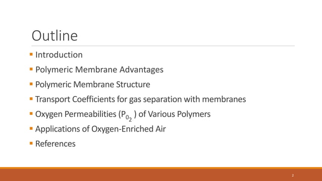 Oxygen Separation with Polymeric Membrane.pptx