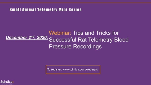 Introduction to Measurement of Tissue Oxygen in Rats Via Telemetry | PPT
