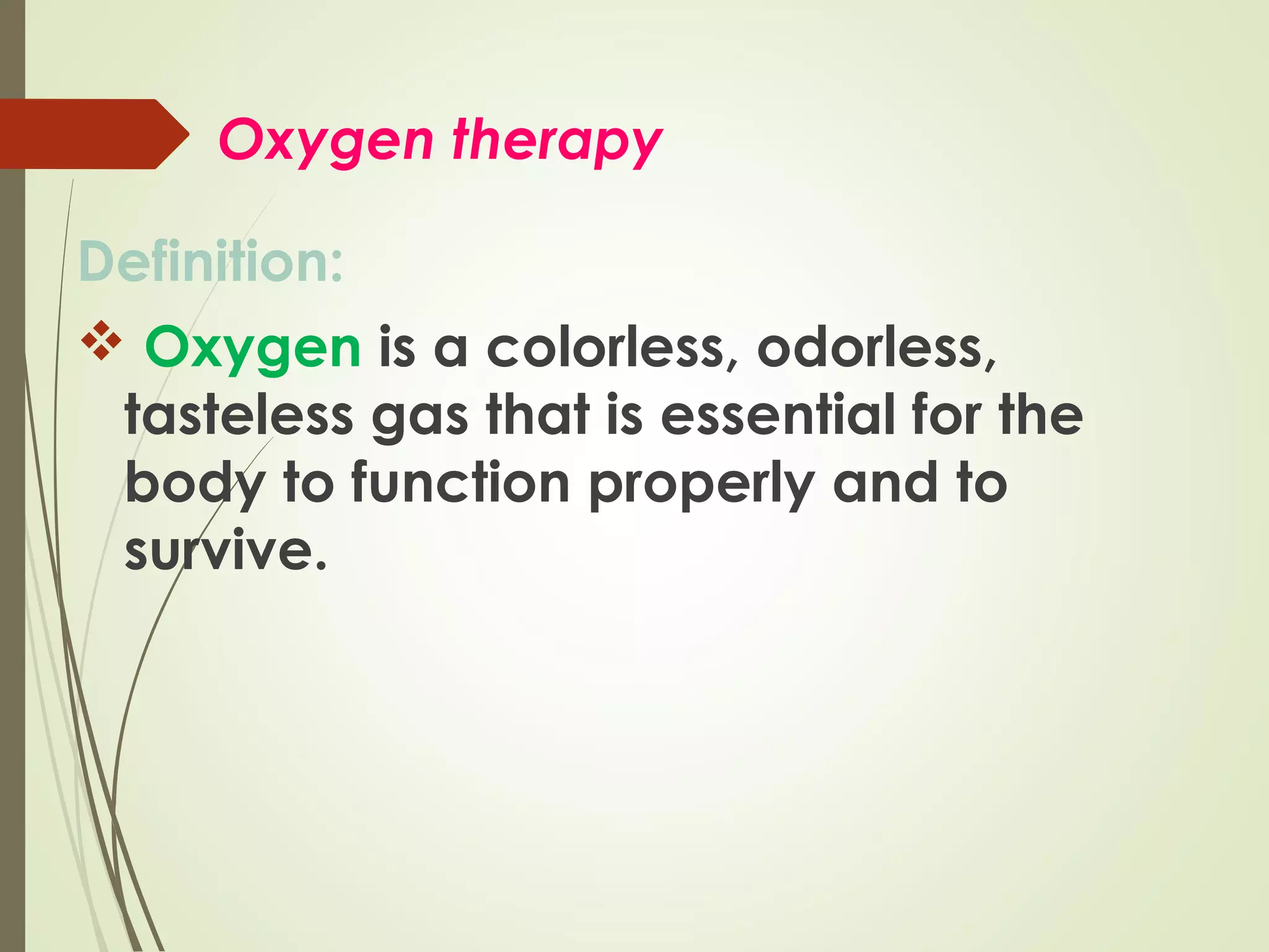 Oxygen therapy | PPT