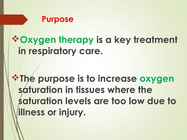 Oxygen therapy | PPT | Lung and Respiratory Health | Diseases and ...