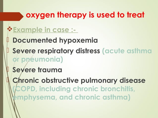 Oxygen therapy | PPT | Lung and Respiratory Health | Diseases and ...