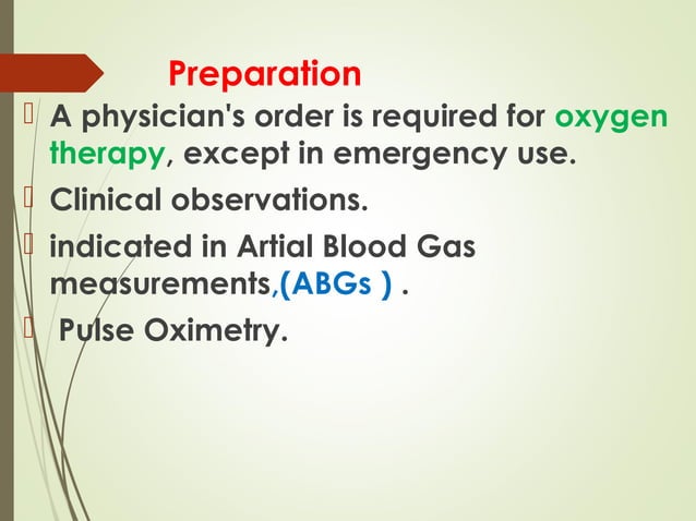 Oxygen therapy | PPT | Lung and Respiratory Health | Diseases and ...