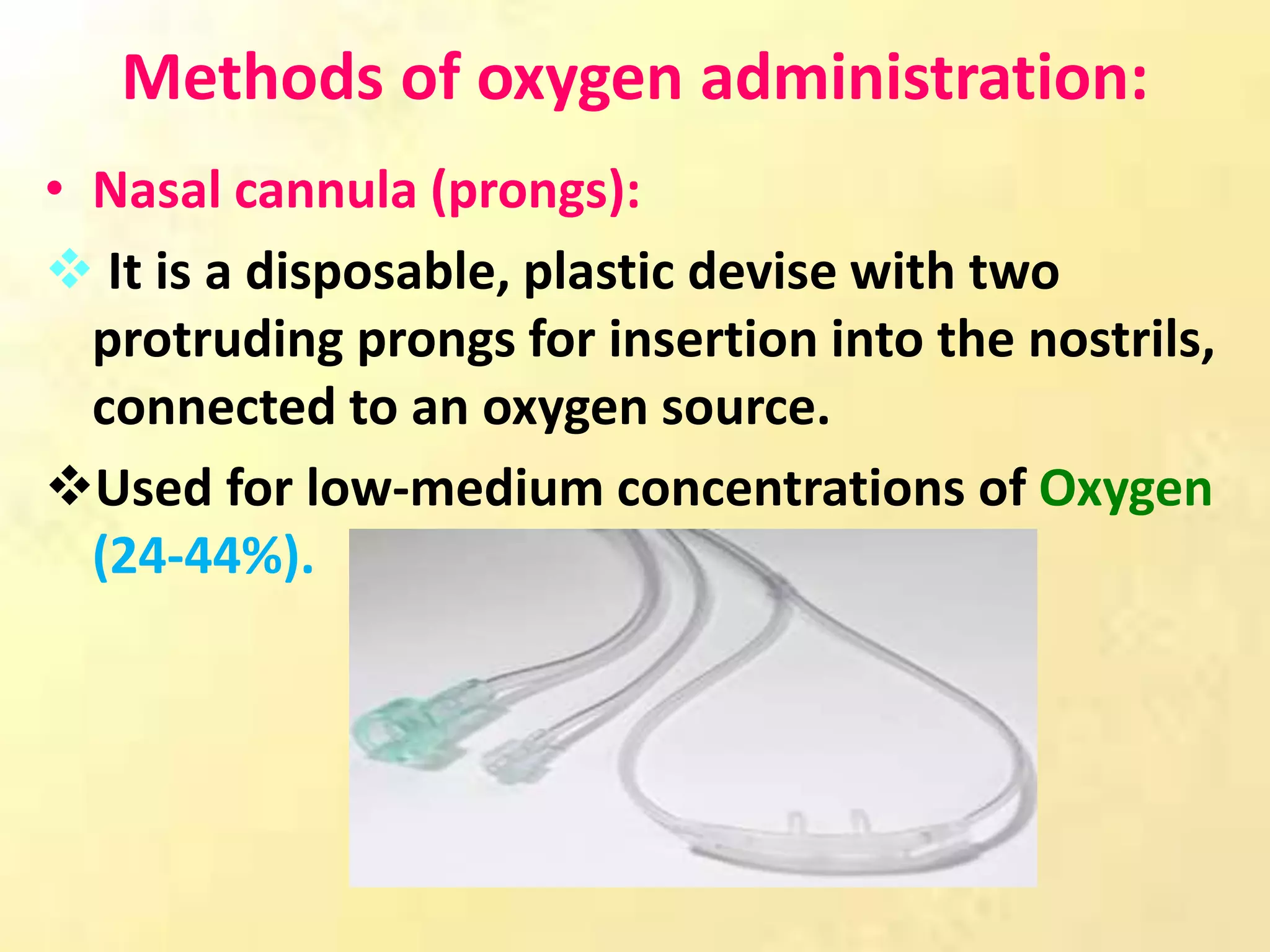 Oxygen therapy. methods of oxygenation | PPTX
