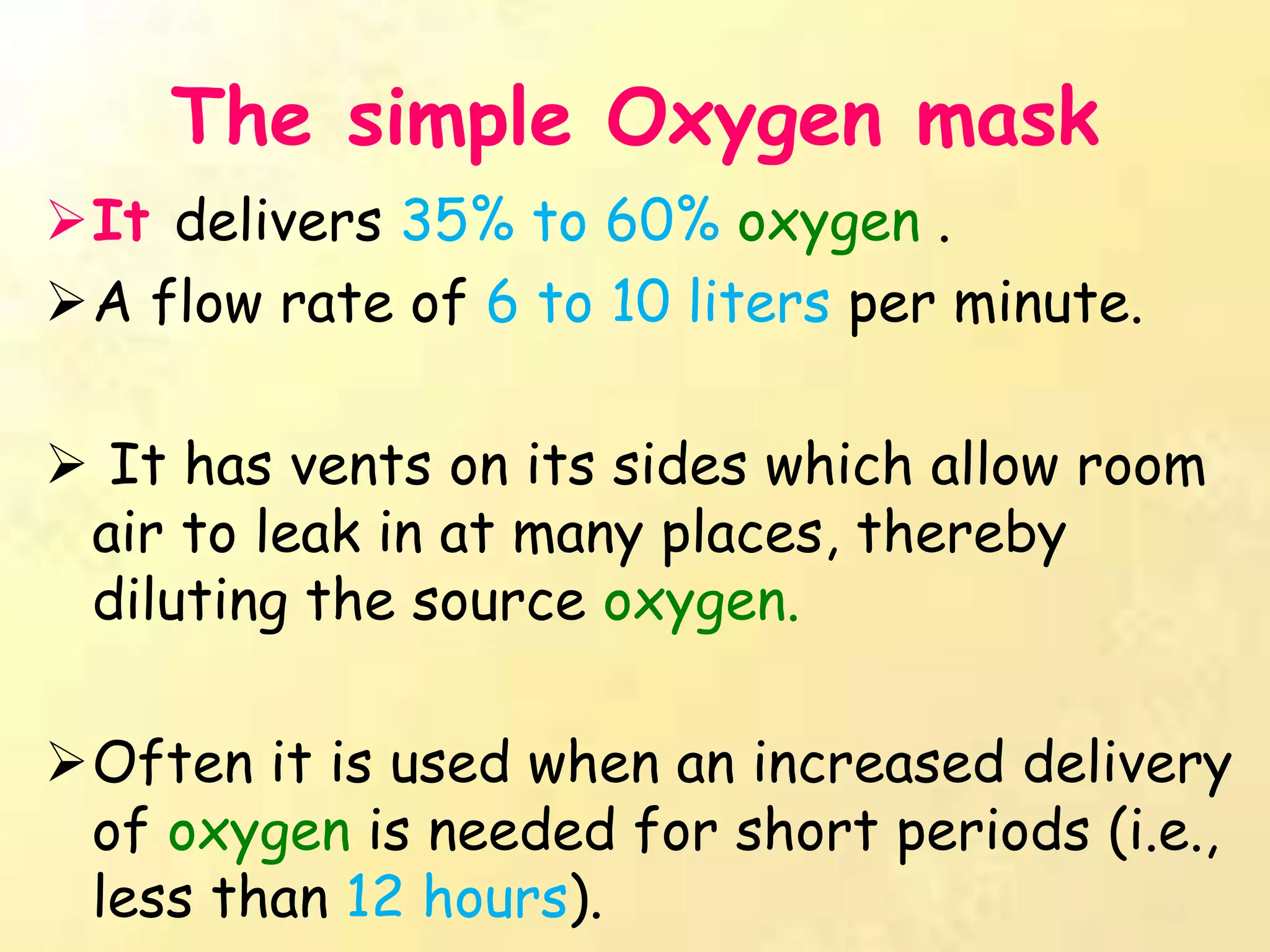 Oxygen therapy. methods of oxygenation | PPTX