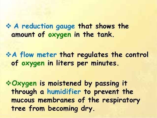Oxygen therapy. methods of oxygenation