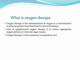 Oxygen therapy | PPT