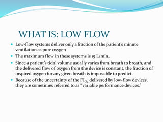 Oxygen therapy | PPTX