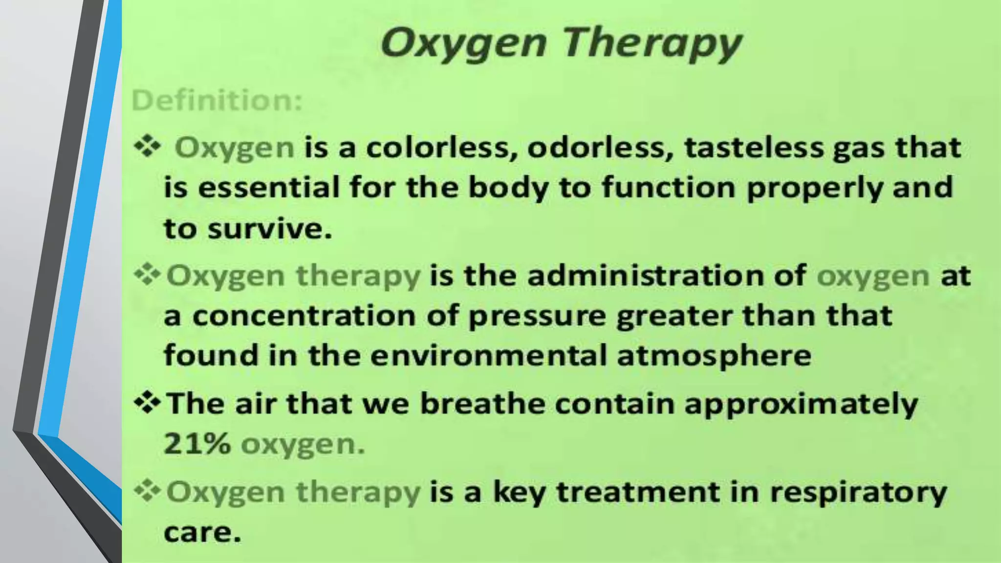 Oxygen Therapy | PPTX