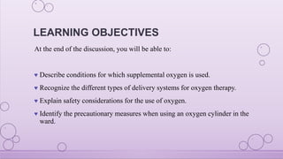 Oxygen therapy | PPTX