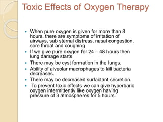 Oxygen therapy (the guyton and hall physiology) | PPTX