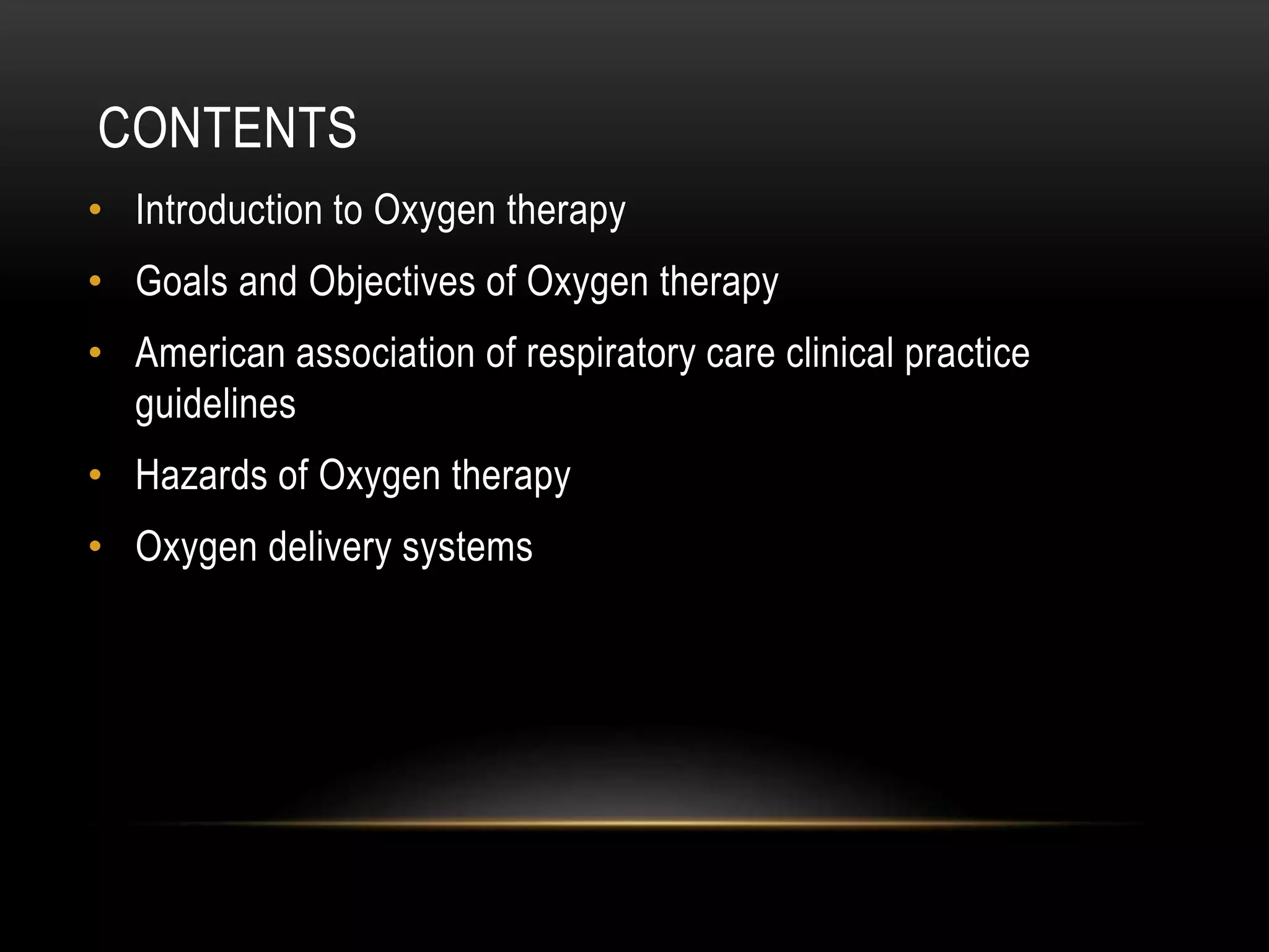 Oxygen therapy | PPTX