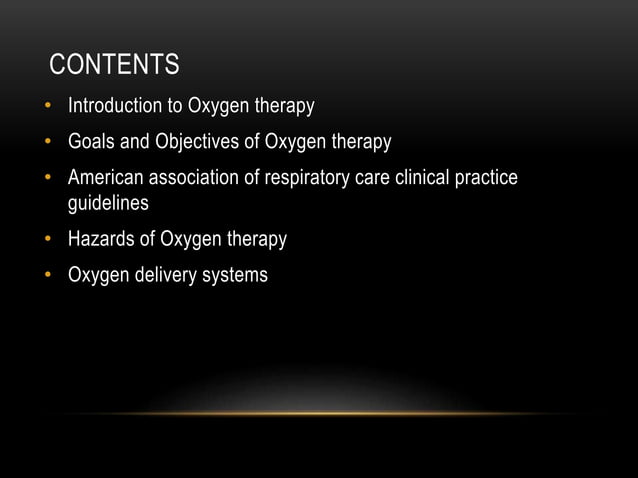 Oxygen therapy | PPTX