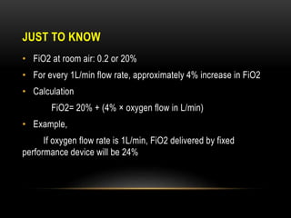 Oxygen therapy | PPT