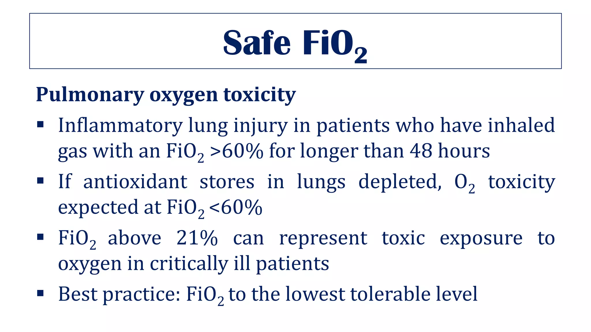 Oxygen therapy | PDF
