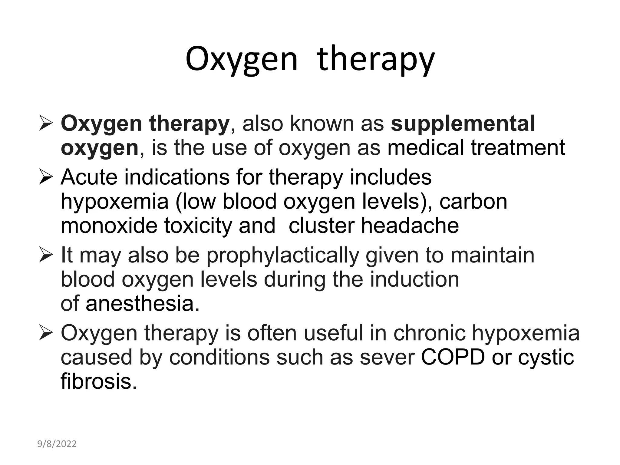 oxygen therapy.pptx | Lung and Respiratory Health | Diseases and Conditions
