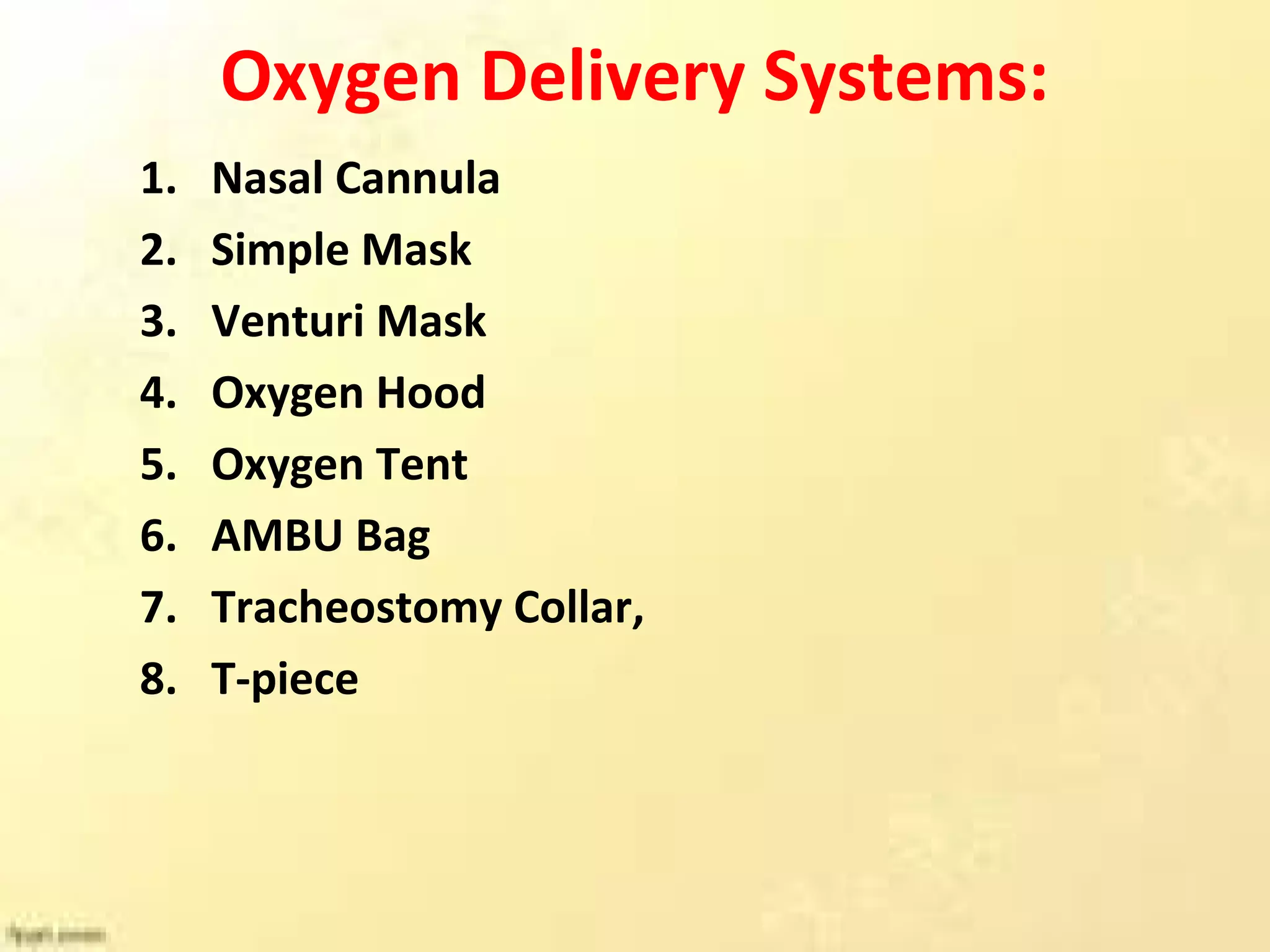 Oxygentherapy with endotracheal tube | PPT