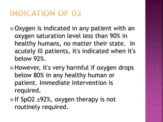 OXYGEN THERAPY & ADMINISTRATION FOR MEDICSpptx | PPT