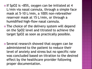 OXYGEN THERAPY & ADMINISTRATION FOR MEDICSpptx | PPT