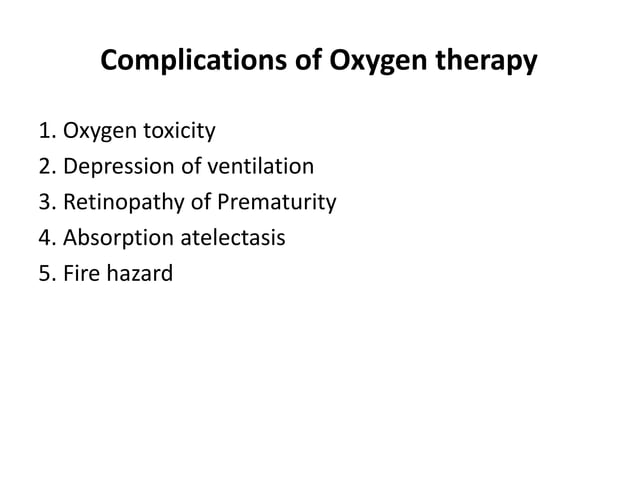 Oxygen therapy and toxicity | PPTX