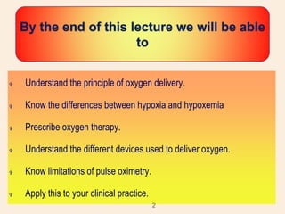 Oxygen therapy in acutely ill patients | PPSX